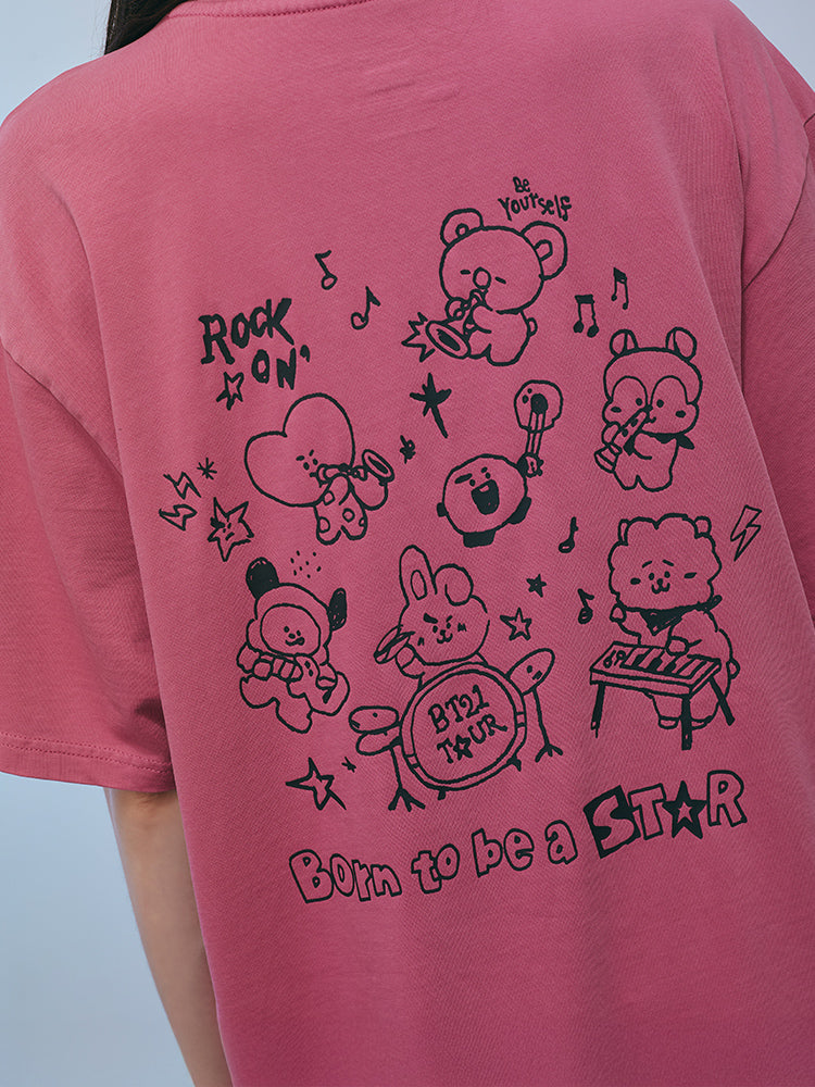 BT21 minini Band T-Shirt – LINE FRIENDS_US