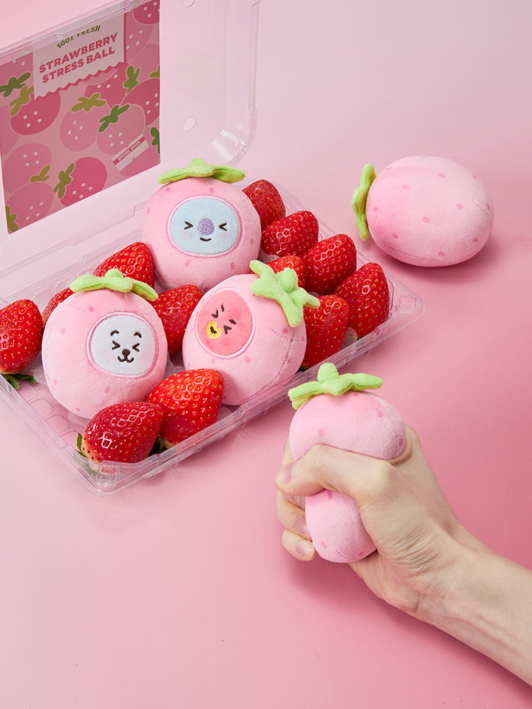 BT21 Strawberry Party Stress Ball Plush – LINE FRIENDS_US