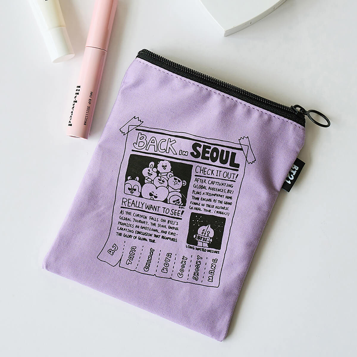 BT21 SEOUL City Edition Pouch – LINE FRIENDS_US