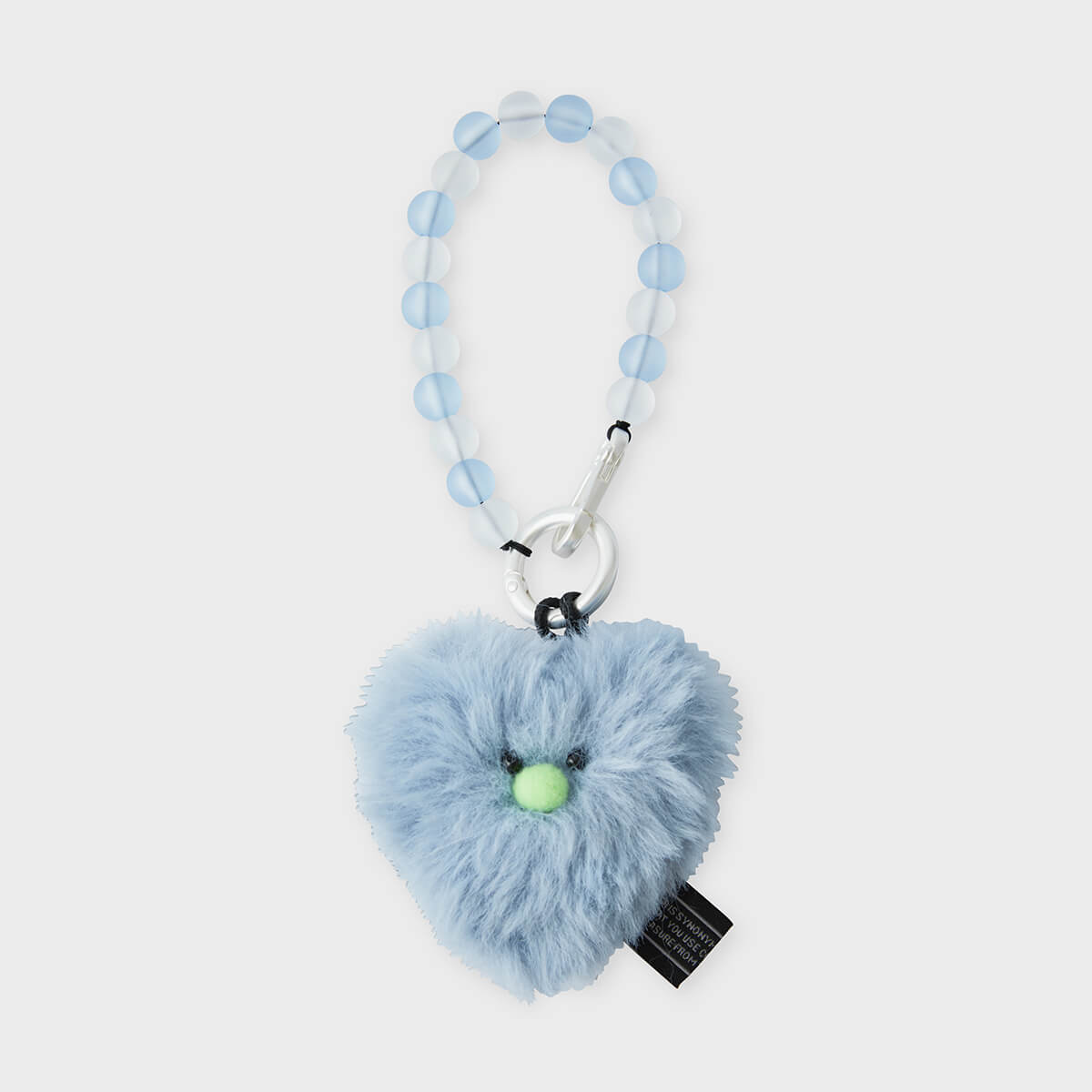 COLLER Heart Shaped Furry Plush Keyring Blue – LINE FRIENDS_US